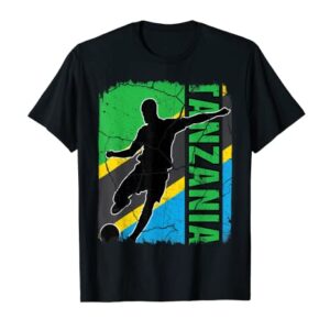 Tanzania Soccer Team Tanzanian Flag Jersey Football Fans T-Shirt