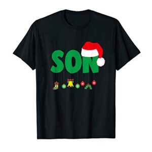 Christmas Son Sibling Santa Matching Family T-Shirt