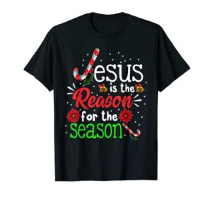 christian jesus the reason christmas stocking stuffer t-shirt