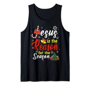 christian jesus the reason christmas stocking stuffer tank top