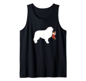 great pyrenees christmas stocking stuffer dog tank top