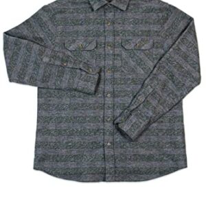 MuskOx Grand Flannel, Men’s Long-Sleeve Button Down Flannel Shirt (Large, Moss)