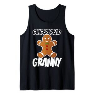 Gingerbread Granny Christmas Stocking Stuffer Tank Top