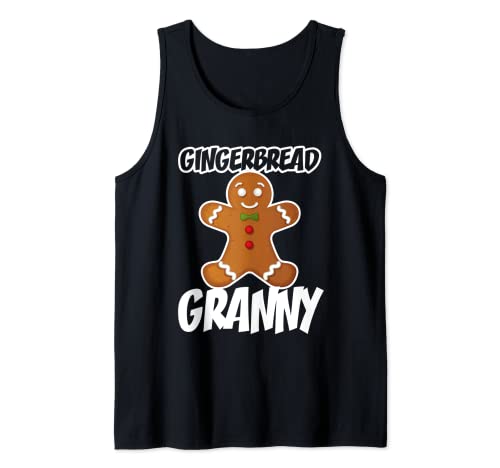 Gingerbread Granny Christmas Stocking Stuffer Tank Top