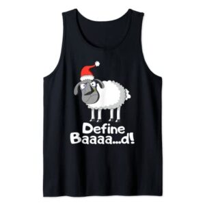 Define Bad Sheep Lover Farmer Christmas Stocking Stuffer Tank Top