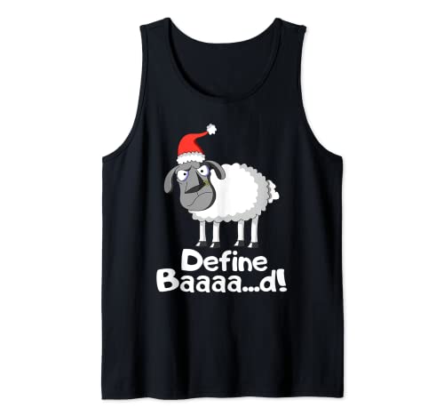 Define Bad Sheep Lover Farmer Christmas Stocking Stuffer Tank Top