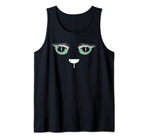 kitty art for cat lover girl christmas stocking stuffer gift tank top