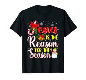 christian jesus the reason christmas stocking stuffer gifts t-shirt