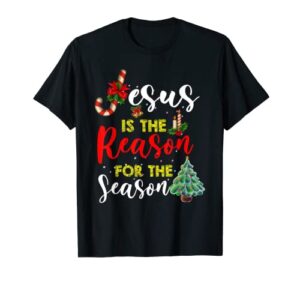 christian jesus the reason christmas stocking stuffer gifts t-shirt