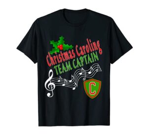 christmas caroling captain funny stocking stuffer t-shirt