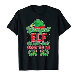 Youngest Elf Christmas Cute Child T-Shirt