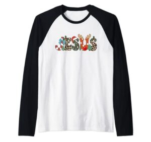 christian jesus the reason christmas stocking stuffer raglan baseball tee