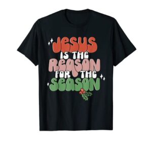 christian jesus the reason christmas stocking stuffer t-shirt