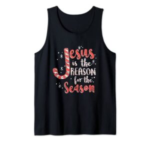 christian jesus the reason christmas stocking stuffer tank top