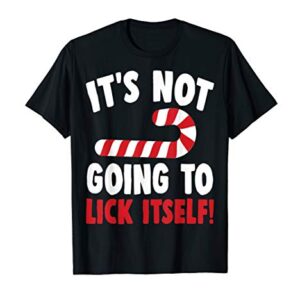 Christmas Candy Cane Funny Adult Humor T-Shirt