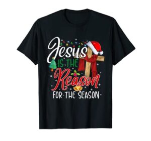 christian jesus the reason christmas stocking stuffer gifts t-shirt