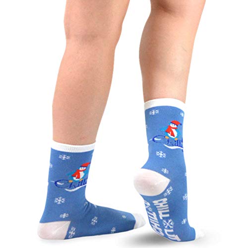 TeeHee Christmas Holiday 12-Pack Gift Socks for Men with Gift Box (Holiday-C)