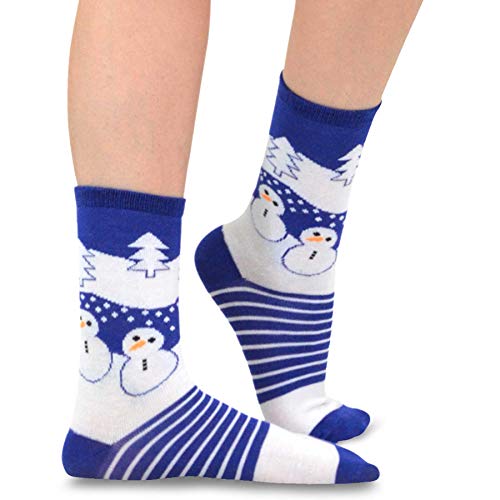 TeeHee Christmas Holiday 12-Pack Gift Socks for Men with Gift Box (Holiday-C)