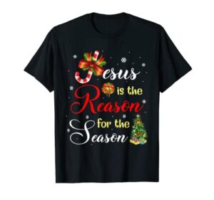 christian jesus the reason christmas stocking stuffer gifts t-shirt