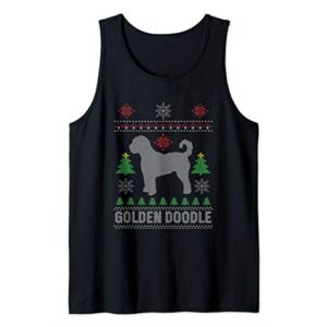 Christmas Goldendoodle Dog Funny Ugly Tank Top