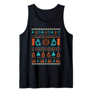 Science Funny Chemistry Ugly Christmas Tank Top