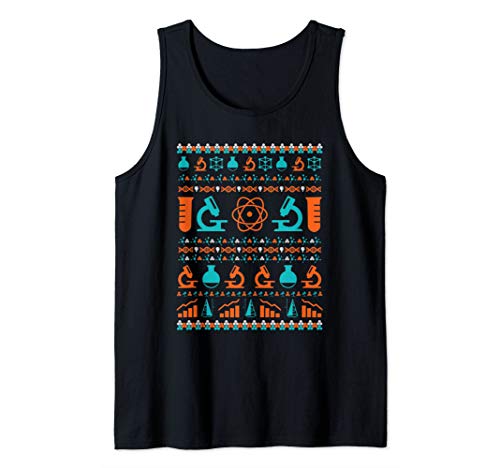 Science Funny Chemistry Ugly Christmas Tank Top