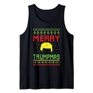 Trump Funny Ugly Christmas Tank Top