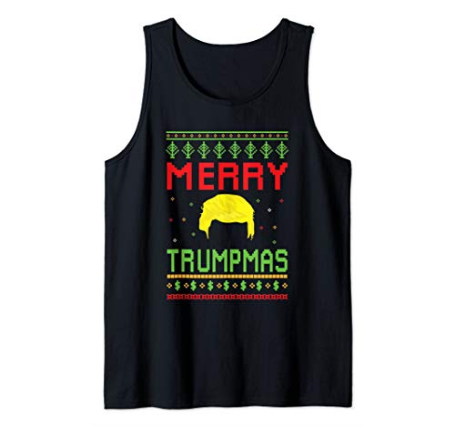 Trump Funny Ugly Christmas Tank Top