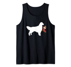 golden retriever christmas stocking stuffer dog tank top