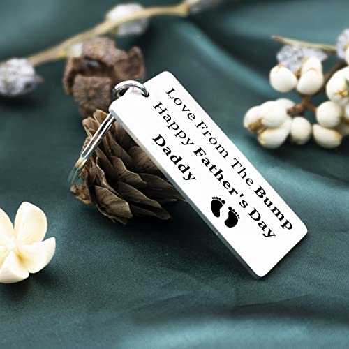 Fathers Day First Time Dad Keychain Daddy To Be Gift Fathers Day Keychain From Wife Gift For Soon To Be Fathers Expecting Dads Gifts For Husbands Birthday Christmas