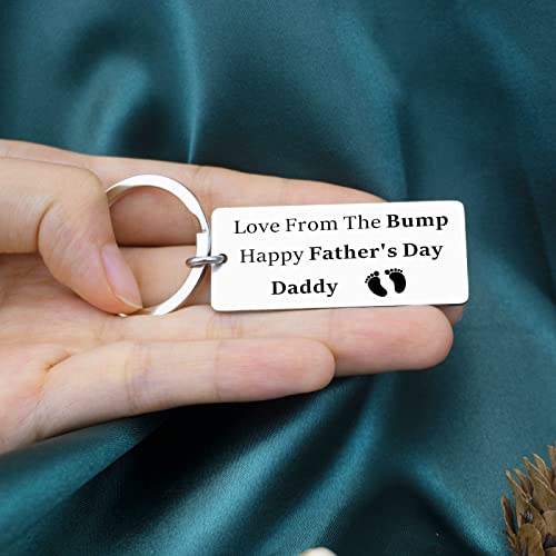 Fathers Day First Time Dad Keychain Daddy To Be Gift Fathers Day Keychain From Wife Gift For Soon To Be Fathers Expecting Dads Gifts For Husbands Birthday Christmas