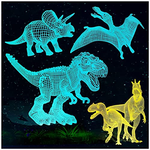 Funny Gaming Socks and Dinosaur Night Light Room 3D Decor Lamp - Stocking Stuffers Gifts for Men Women Teenage