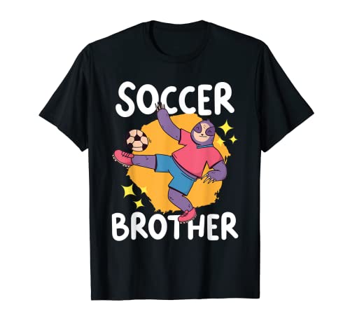 Soccer Brother with a Sloth while Soccer T-Shirt