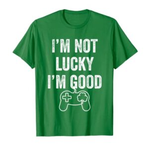 St Patricks Day Gift for Gamers Gamer Boyfriend Boys Winner T-Shirt