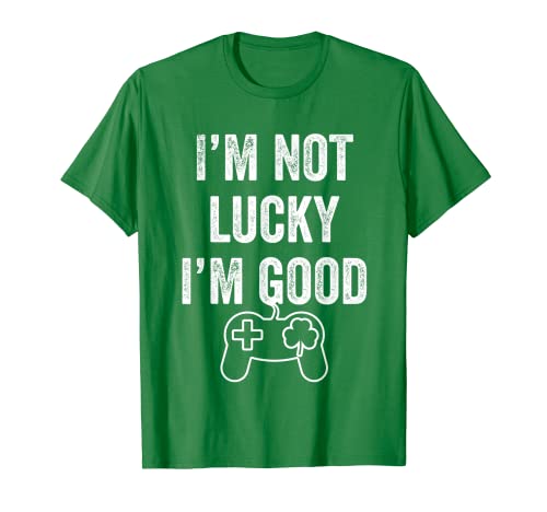 St Patricks Day Gift for Gamers Gamer Boyfriend Boys Winner T-Shirt