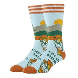 ooohyeah funny crew socks for men nature lover socks dress cotton socks novelty cool socks, explore more, shoe size 6 to 12