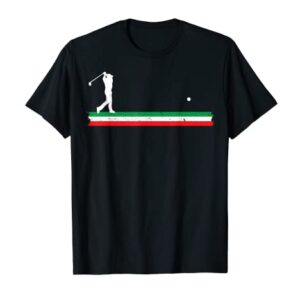 Italian Dad Golfing Father Italy Flag Golf Fan Unique Golfer T-Shirt