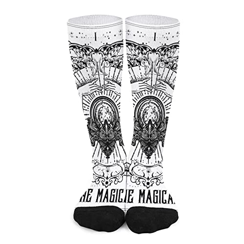 Tarot Card The Magician Socks for Women Socks for Men Crew Socks for Boys Mid Socks for Girls Stocking Stuffers for Teens Casual Athletic Sport Dress Socks