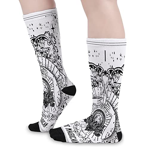 Tarot Card The Magician Socks for Women Socks for Men Crew Socks for Boys Mid Socks for Girls Stocking Stuffers for Teens Casual Athletic Sport Dress Socks