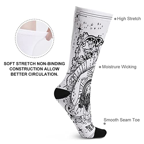 Tarot Card The Magician Socks for Women Socks for Men Crew Socks for Boys Mid Socks for Girls Stocking Stuffers for Teens Casual Athletic Sport Dress Socks