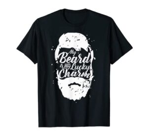 my beard is my lucky charm funny st patricks day t-shirt