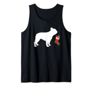 bulldog christmas stocking stuffer dog tank top