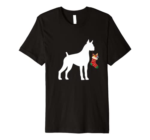 Boxer Christmas Stocking Stuffer Dog Premium T-Shirt