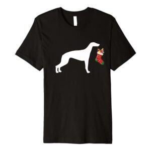 Greyhound Christmas Stocking Stuffer Dog Premium T-Shirt