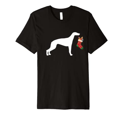 Greyhound Christmas Stocking Stuffer Dog Premium T-Shirt