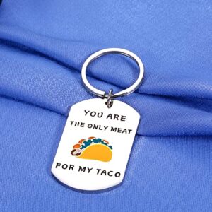 Husband Birthday Gifts from Wife Naughty Keychain Funny Valentines Gifts for Boyfriend Anniversary Present for Soulmate Taco Gifts for Hubby Fiance Lover from Wifey Fiancee