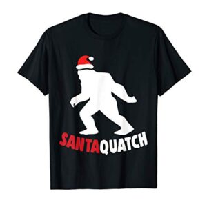 Christmas Santa Bigfoot Sasquatch T-Shirt