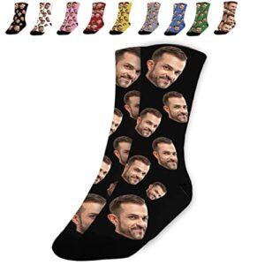 kervaky custom socks with face dog socks, your photo on personalized socks with picture for men women