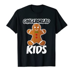 Gingerbread Kids Christmas Stocking Stuffer T-Shirt