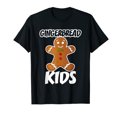 Gingerbread Kids Christmas Stocking Stuffer T-Shirt